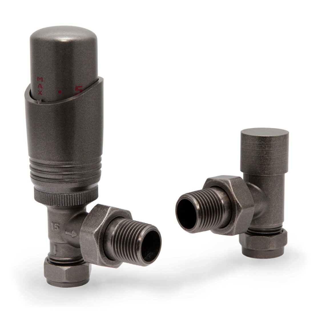 Essential TRV Angle Valve Set | Designer Radiators | Shop Online