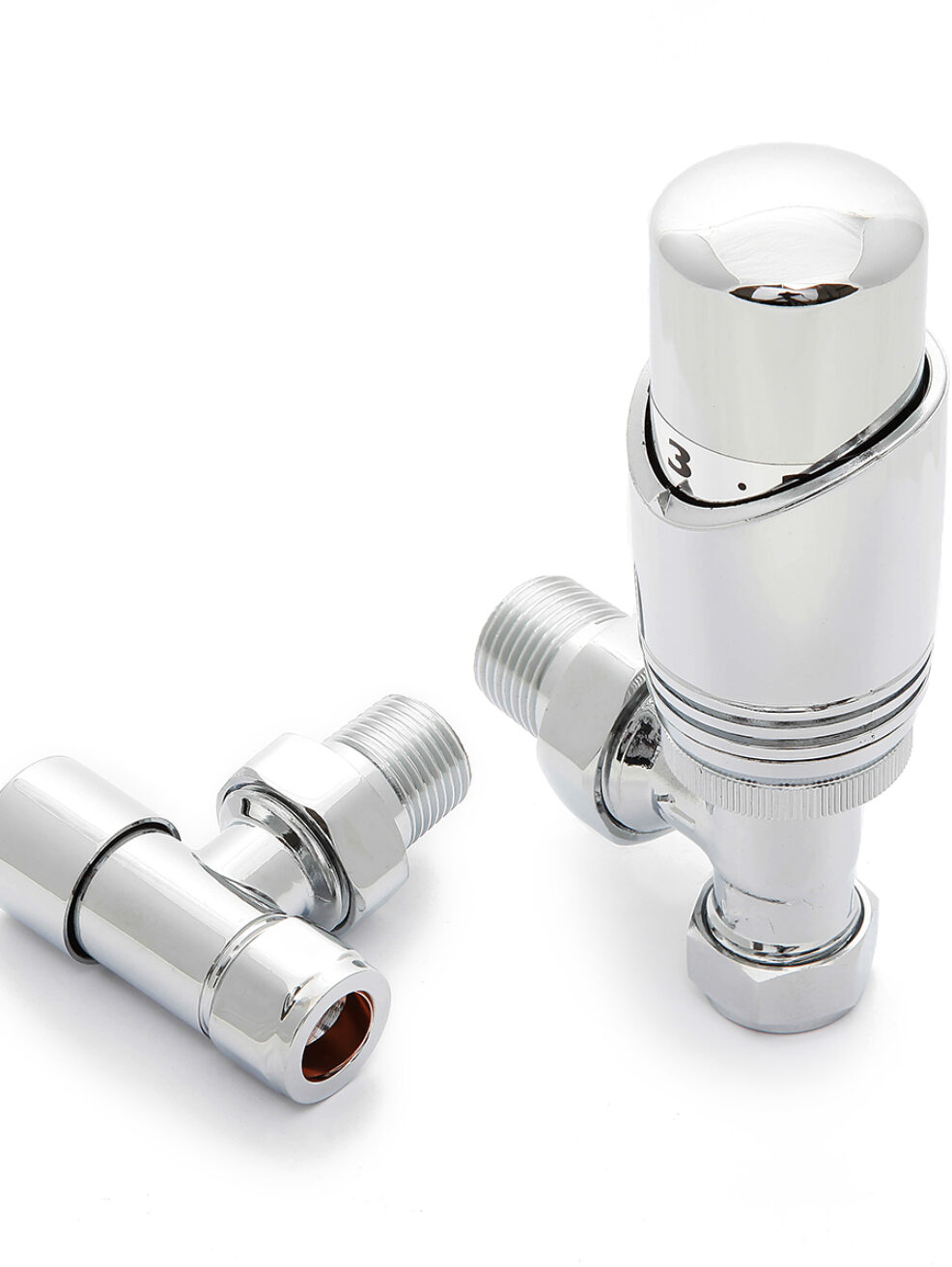 Essential TRV Angle Valve Set | Designer Radiators | Shop Online