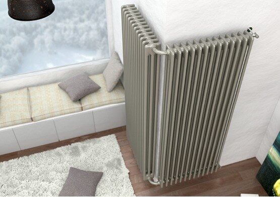 Tuba Classic Steel Column (Angled Bay Window) | Designer Radiators ...
